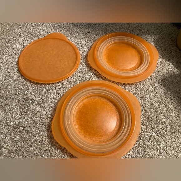 Tupperware | Kitchen | Tupperware 5453 Orange Flat Out 4 Cup ...